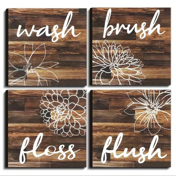 Bath | Bathroom Sign Set | Poshmark